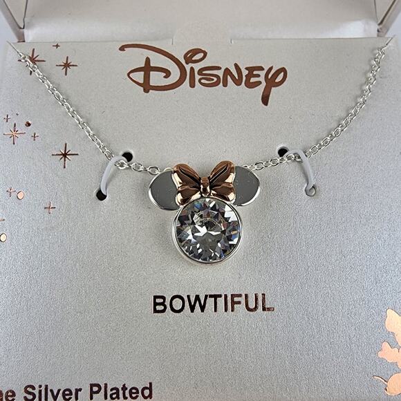 Disney | Jewelry | Disney Minnie Mouse Bowtiful Pendant Necklace | Poshmark
